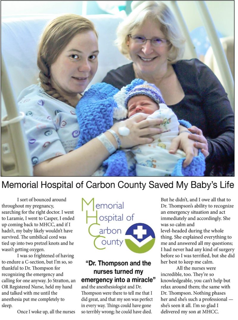 MHCC Saved My Baby's Life - Memorial Hospital of Carbon County