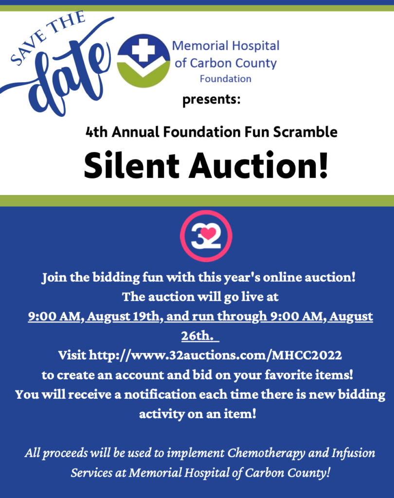 4th Annual Foundation Fun Scramble Silent Auction - Memorial Hospital ...
